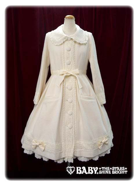 AatP Ivory Lace Bustle Coat - Coats - Lace Market: Lolita Fashion Sales