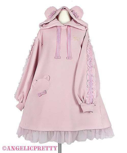 AP ~ Bear Ribbon Cutsew OP ~ Pink Plus Size Friendly - One Piece - Lace ...