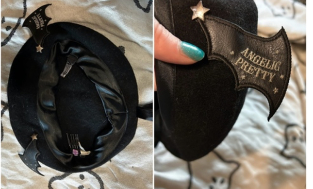 2018 Angelic Pretty Bat Beret - SILVER HARDWARE - Hats - Lace Market ...