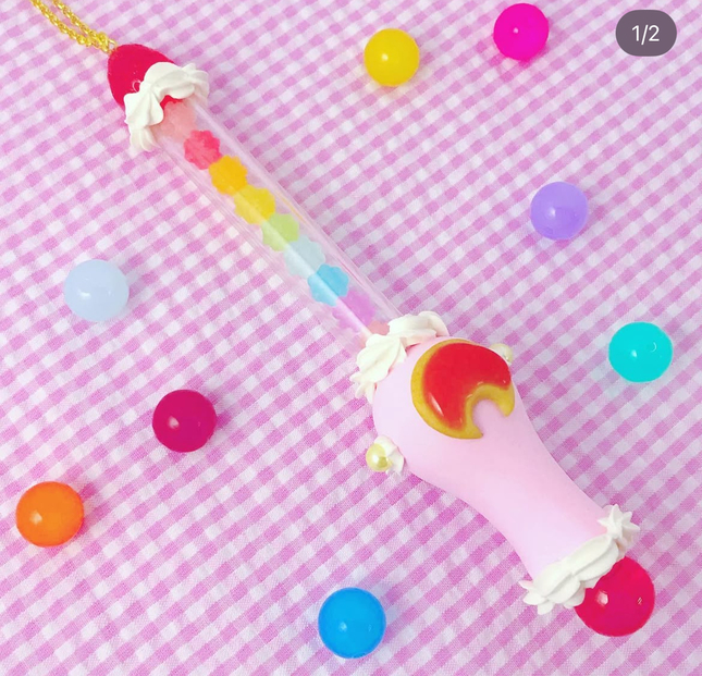 Sugarstar Cafe Ojamajo Doremi Wand Necklace - Jewelry - Kei Market: Buy ...