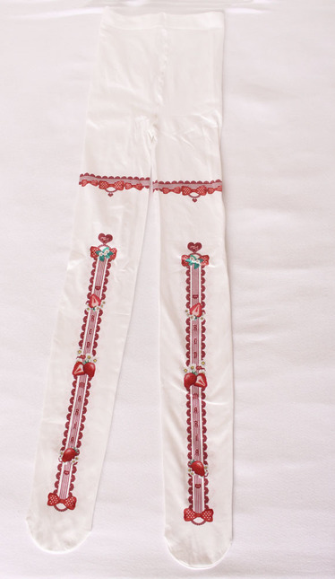 Red Maria Strawberry Tights New without tags - Socks and Tights - Lace ...