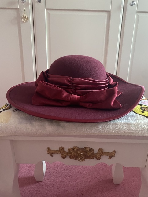 Miss Tasha Wine Red Hat - Hats - Lace Market: Lolita Fashion Sales
