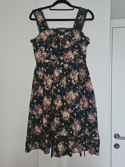 Japanese indie cotton floral JSK - Dresses - Lace Market: Lolita ...