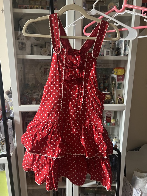 BTSSB Polka Dots Salopette Red White - Salopette - Lace Market: Lolita ...