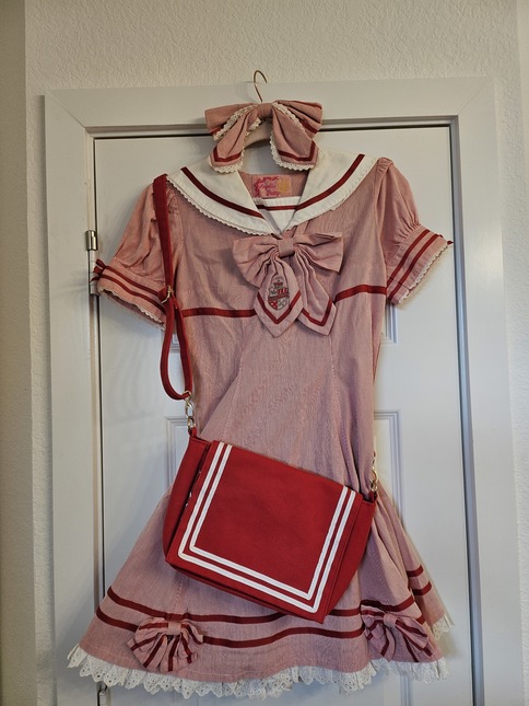 Angelic Pretty 2006 Red School Marine OP, KC and Zakkamart Itabag - One ...