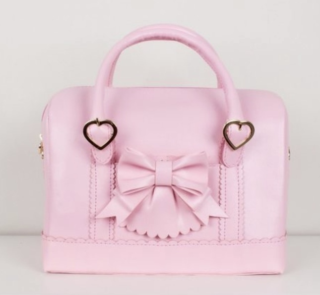 Cotton Candy Feet - Romantic Frilly Boston Bag - Light Pink - Bags and ...