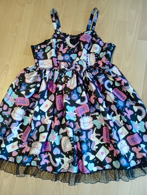 Girly Sticker Jsk by Angelic Pretty Plus Size [ALTERED] - Dresses ...