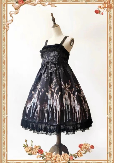 Infanta. Moose Black - Dresses - Lace Market: Lolita Fashion Sales