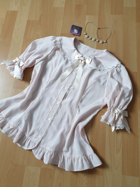 Angelic Pretty Margaret blouse in pink with accessory lot - Blouses ...