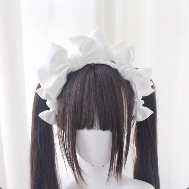 4 Knotted Bow Vintage Style Headband Hairdress in White by Deer Girl ...