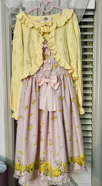 [PLUS SIZE] Metamorphose - Dreaming Heart Lemon Ribbon JSK (Pink ...