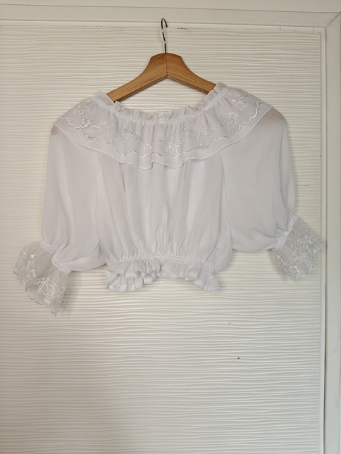 Lady Sloth cloud lace crop top - Tops - Lace Market: Lolita Fashion Sales