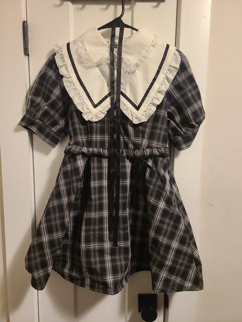 アベイル Majoretty Oshicoco Jirai Kei OP Dress [Grey] - Sleeved/OP - Kei Market: Buy and Sell ...