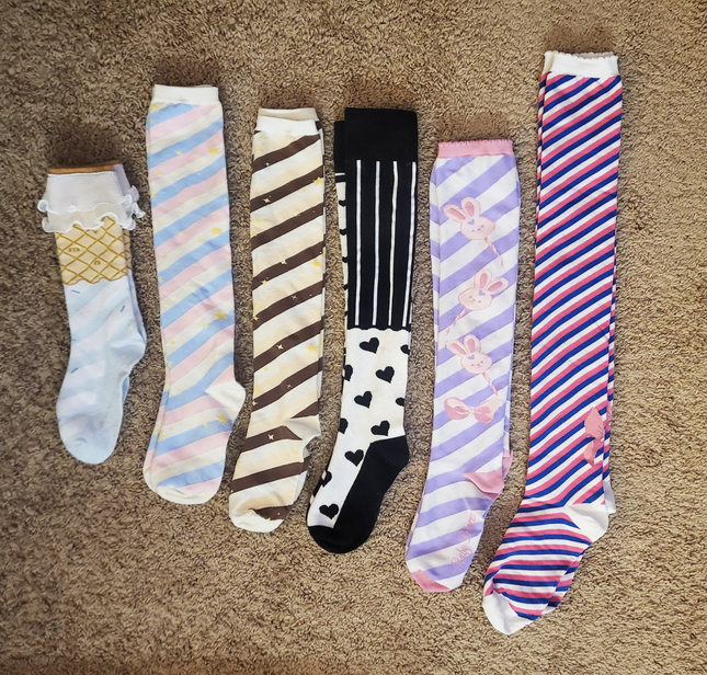 Sock Lot - 6 Pairs - Socks and Tights - Lace Market: Lolita Fashion Sales