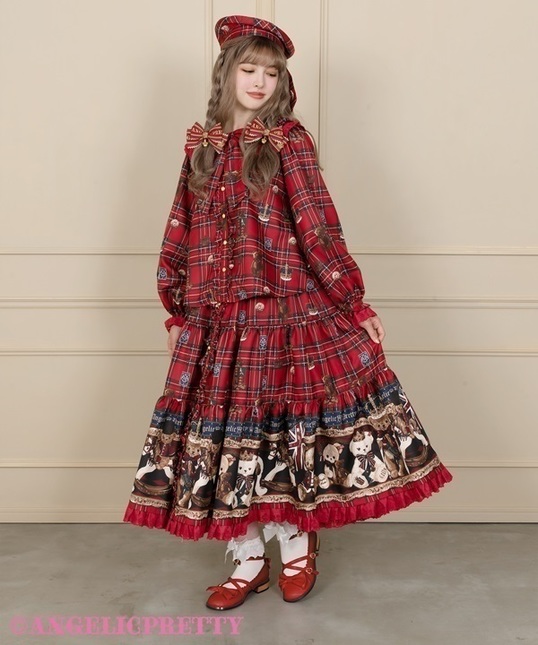 Angelic pretty British bear Blouse+skirt set - Blouses - Lace Market ...