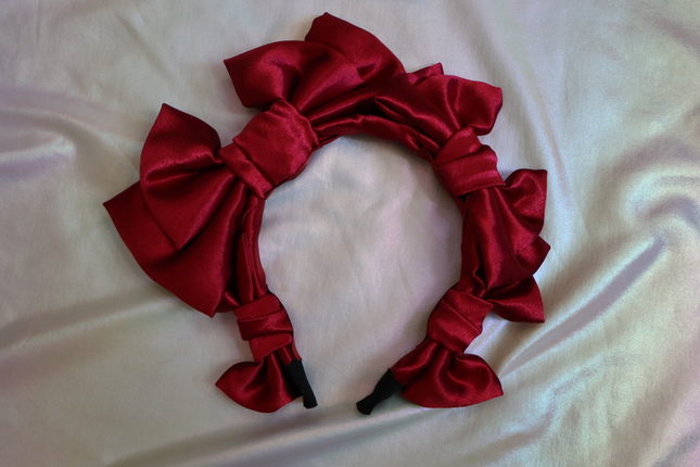 4 Knotted Bow Vintage Style Headband Hairdress in Red by Deer Girl ...