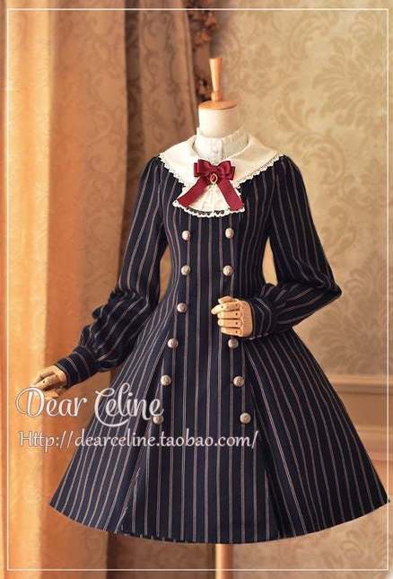 Dear Celine OP College Regimental blue - One Piece - Lace Market ...
