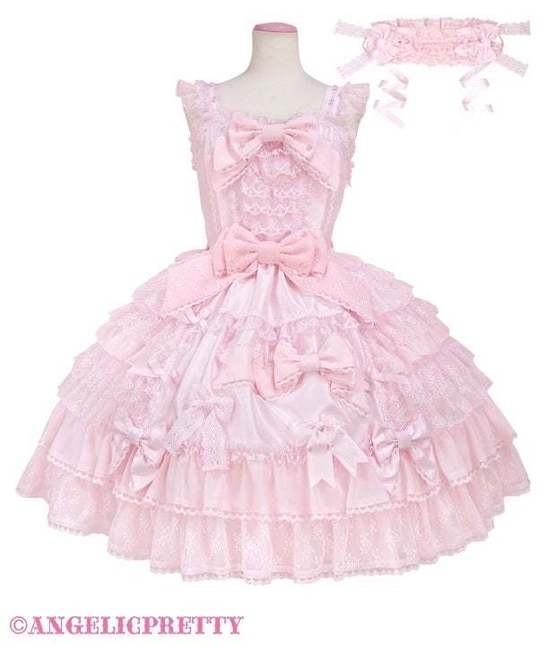 (NWT) Angelic Pretty Princess in Love JSK Set (2024) PINK - Jumperskirt ...