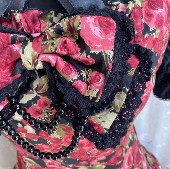 Bodyline Rosie Rose Print Frill JSK - Jumperskirt - Lace Market: Lolita ...