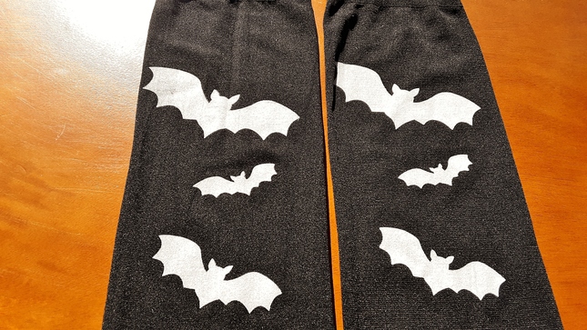 Bodyline Black and White Bat Pattern Nylon OTKs NWOT - Socks and Tights ...