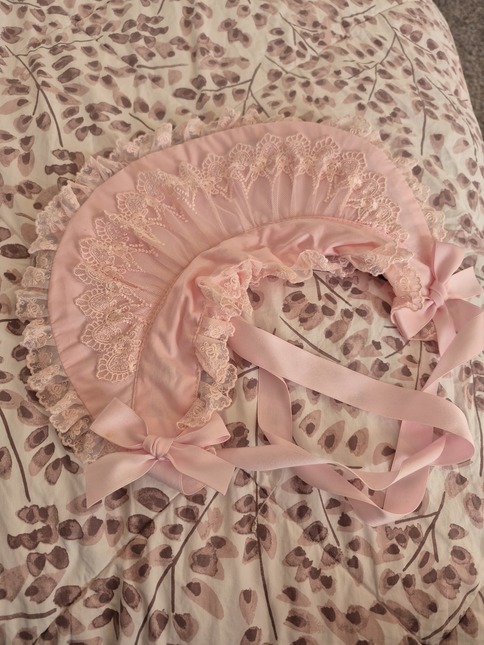 Pink bonnet - Bonnets - Lace Market: Lolita Fashion Sales