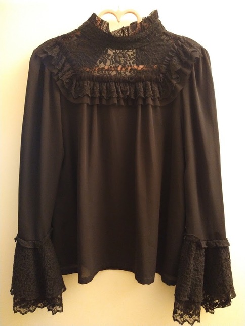 MMM High Neck Lace Blouse - Tops - Lace Market: Lolita Fashion Sales