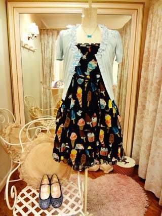 Emily Temple Cute Ice Cream Print Sleeveless OP - Dresses - Lace Market ...
