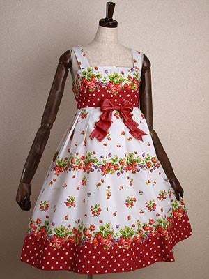 Rare Mary Magdalene Berry Shower Sundress - Jumperskirt - Lace Market ...