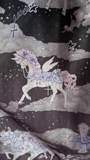 Alice girl Unicorn print JSK size L - Dresses - Lace Market: Lolita ...