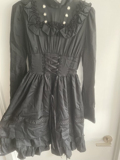 Alice and the Pirates Simplice OP in black x black - One Piece - Lace ...