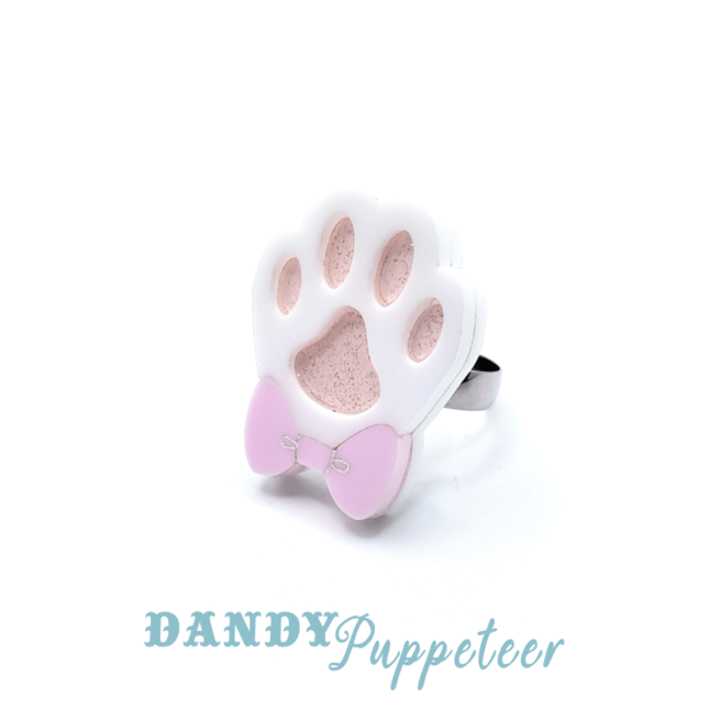 Twinkle Meow Ring in White - Rings - Lace Market: Lolita Fashion Sales