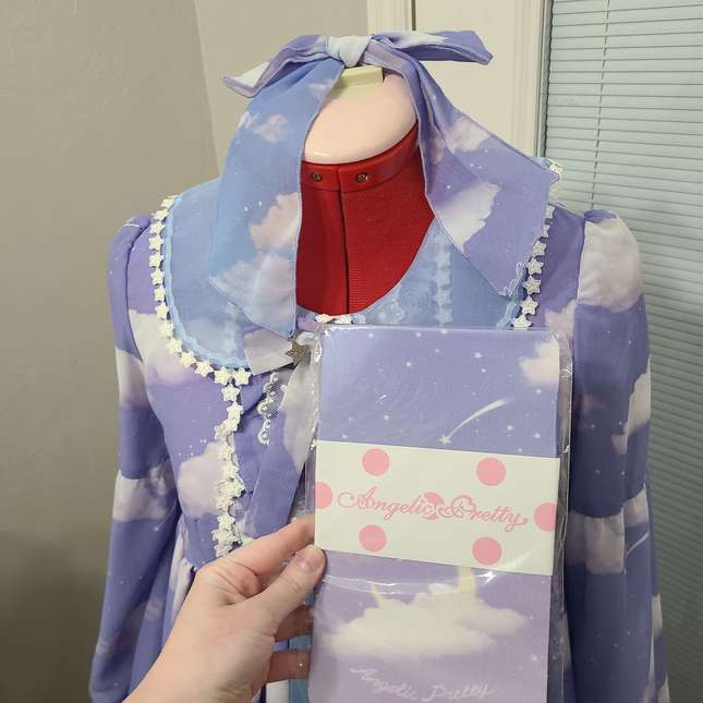 Angelic Pretty Misty Sky OP + OTK NWT - One Piece - Lace Market: Lolita ...