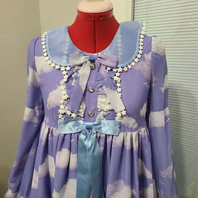 Angelic Pretty Misty Sky OP + OTK NWT - One Piece - Lace Market: Lolita ...