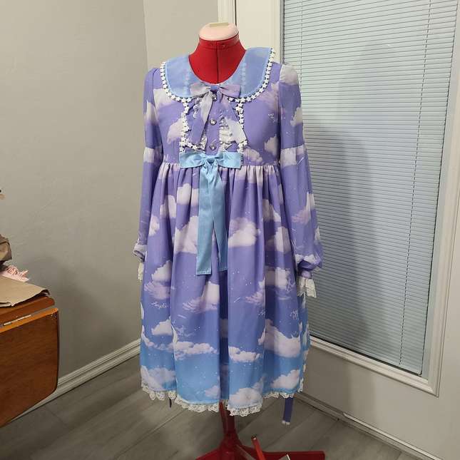 Angelic Pretty Misty Sky OP + OTK NWT - One Piece - Lace Market: Lolita ...