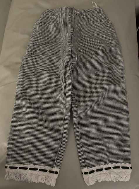 Emily Temple Cute 160 Gingham & Ladder Lace Capri Pants (Free US Ship ...