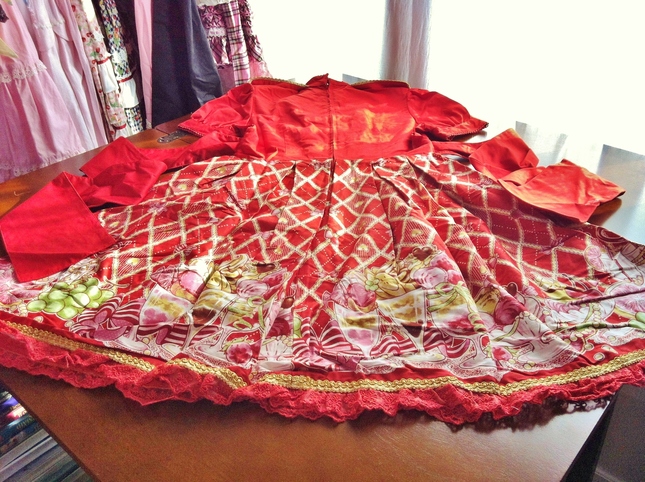 Bodyline Red Military Sweets OP (L396) Size M NWT with Print Flaw ...