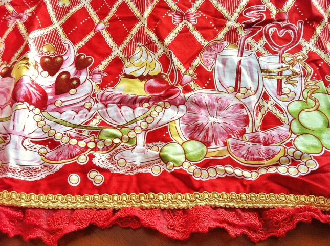 Bodyline Red Military Sweets OP (L396) Size M NWT with Print Flaw ...