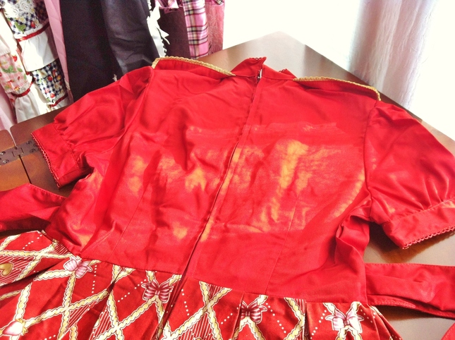 Bodyline Red Military Sweets OP (L396) Size M NWT with Print Flaw ...