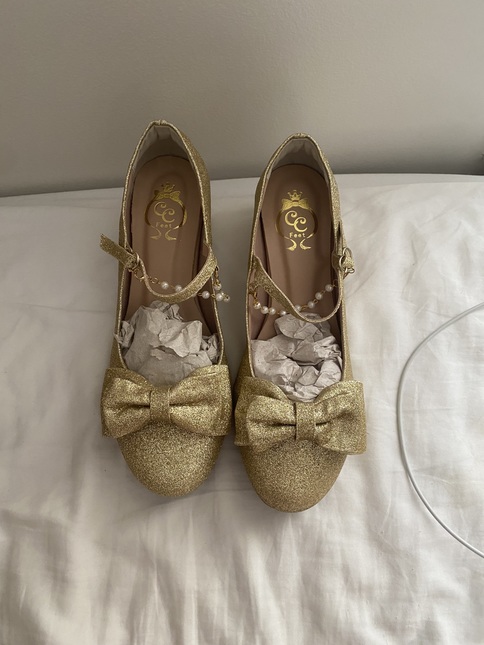 Cotton Candy Fantasy Gold glitter shoes brand new - Shoes - Lace Market ...