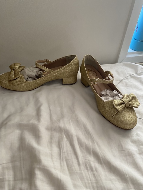 Cotton Candy Fantasy Gold glitter shoes brand new - Shoes - Lace Market ...