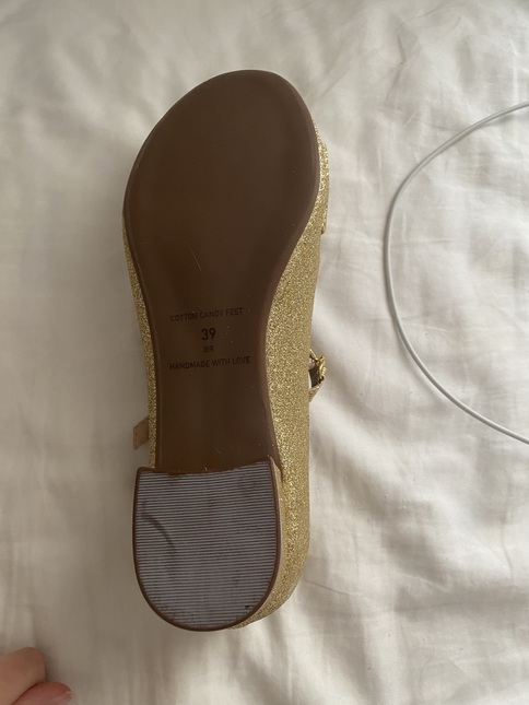 Cotton Candy Fantasy Gold glitter shoes brand new - Shoes - Lace Market ...