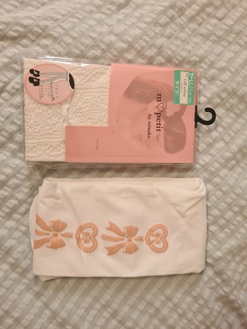m♡petit by Misako White Tights Set (L-LL) NWT - Socks and Tights - Lace ...