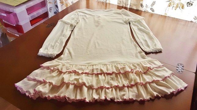 Bodyline Pink, White, and Ivory Striped Cat Ear Cape Cutsew OP (L177 ...