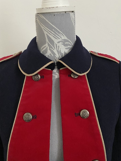 MILK military short jacket navy x red - Jacket/Parka - Lace Market ...