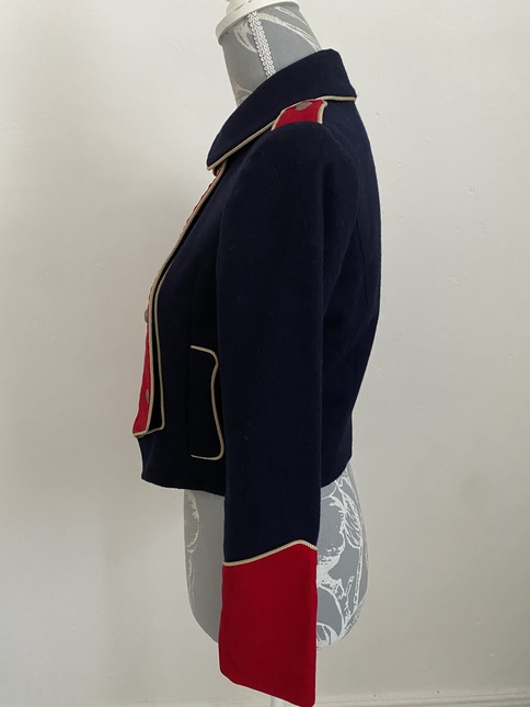 MILK military short jacket navy x red - Jacket/Parka - Lace Market ...