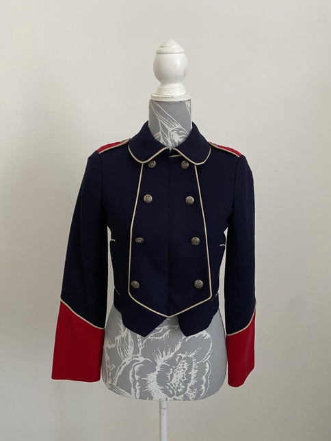 MILK military short jacket navy x red - Jacket/Parka - Lace Market ...