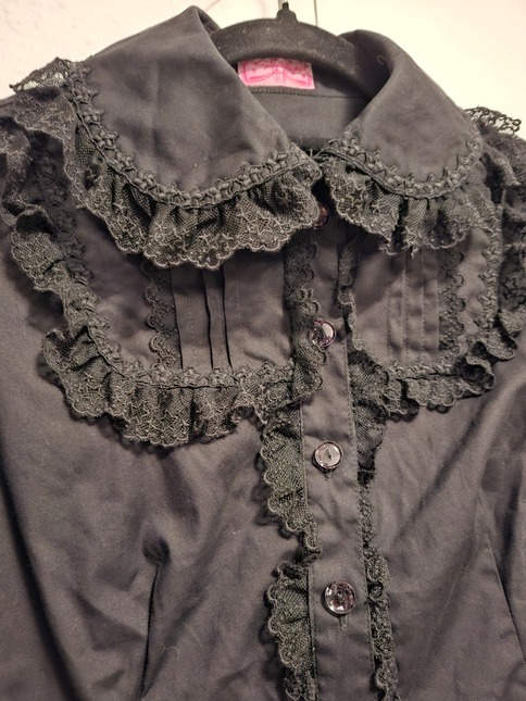 Angelic Pretty Square Switching Ceremony Blouse [2010] - Tops - Lace ...