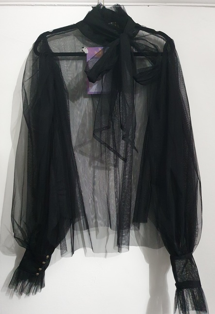 Haenuli x I Do Declare Sheer Mesh Blouse (plus size friendly) - Blouses ...