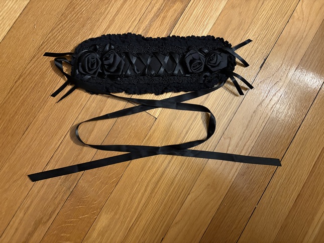 Bodyline Twin Rose Headdress Black x Black - Headdresses - Lace Market ...