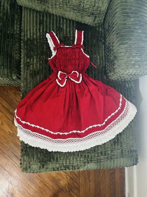 Shirring Princess JSK baby the stars shine bright red color wine ...